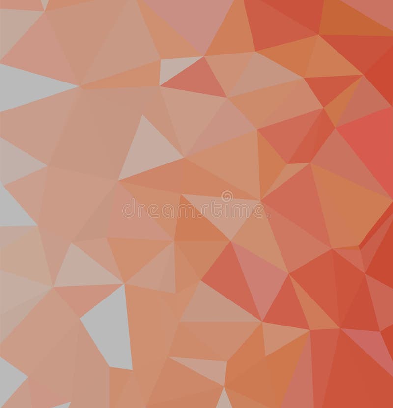 Abstract Multicolor Orange Son Background. Vector Polygonal Design ...