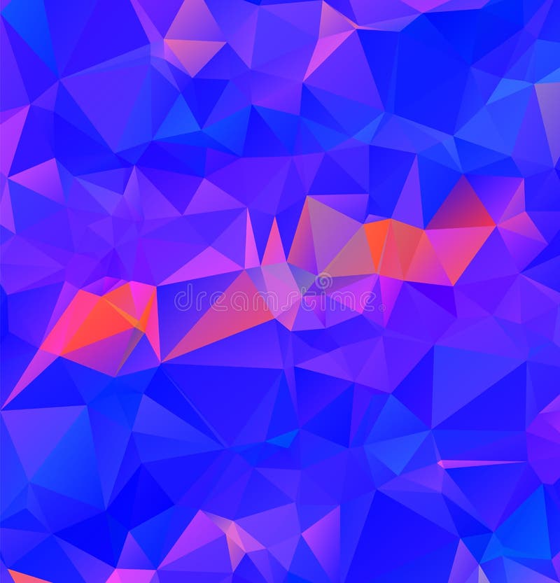 Abstract Multicolor Purple and Blue Background. Vector Polygonal Design ...