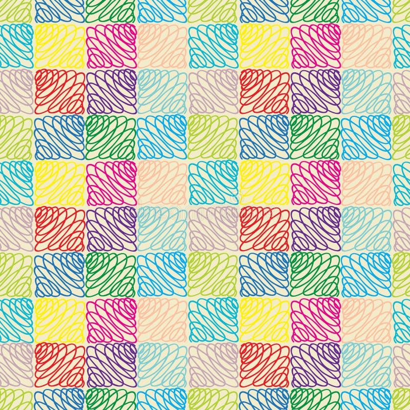 Abstract Multicolor Seamless Pattern Stock Vector - Illustration of ...
