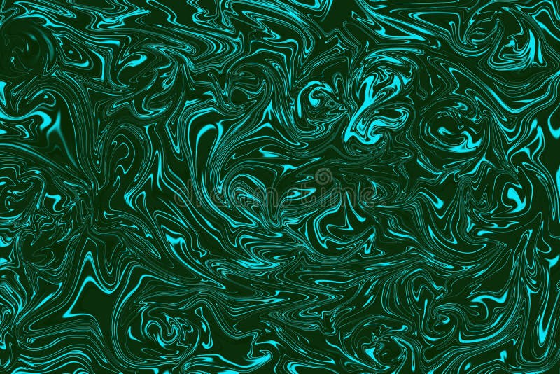 Abstract Multicolor Turquoise Background. Digital Marbling with Texture ...