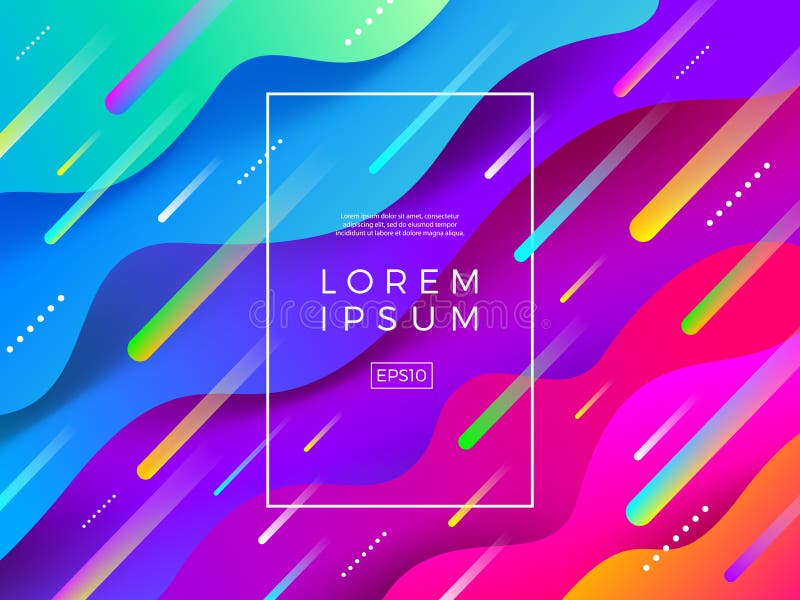 Dynamic Colorful Vibrant Wave Colorful Background - Vector Stock Vector ...