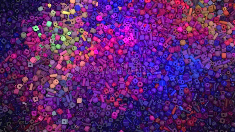 Abstract Multicolored Background with Thousands of Beautiful Beads ...