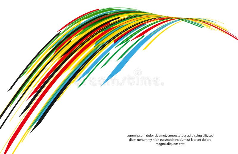 Abstract Multicolored Background. Vector Graphics for Design. Waves ...