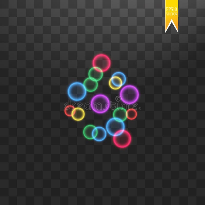 Abstract Multicolored Bubble Effect Explosion with Light Modern Design ...