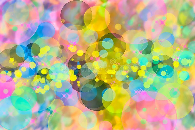 Abstract Multicolored Defocused Bokeh Pattern Wallpaper. Stock ...