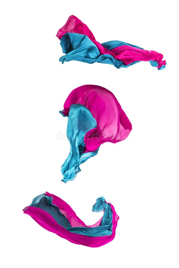 Abstract Multicolored Fabric in Motion Stock Image - Image of flowing ...