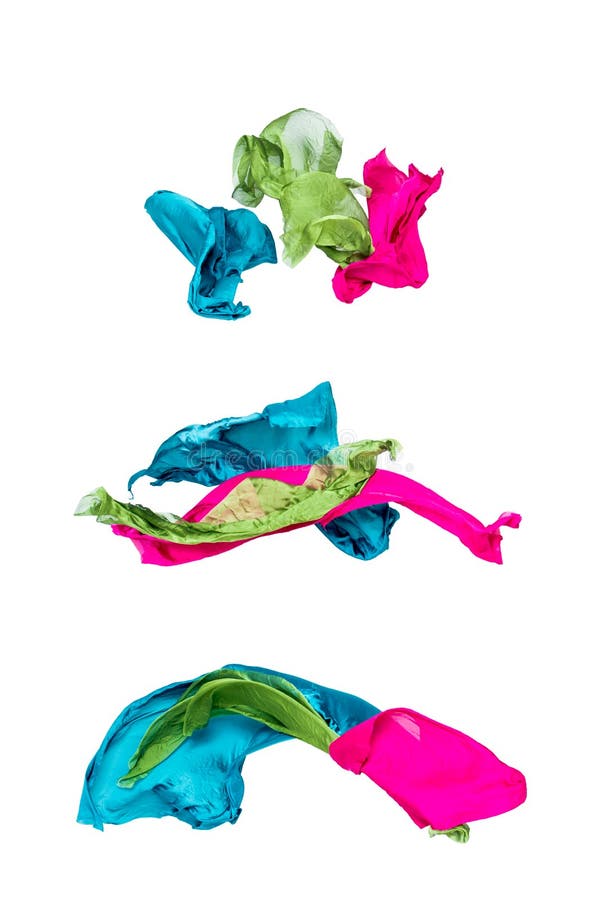 Abstract Multicolored Fabric in Motion Stock Image - Image of soaring ...