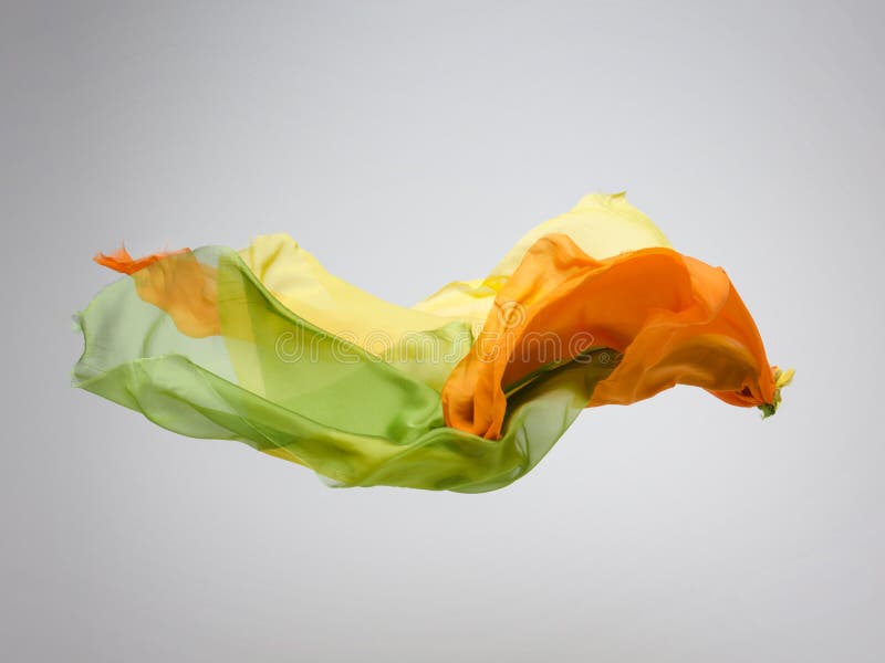 Abstract Piece of Fabric in Motion Stock Image - Image of movement ...