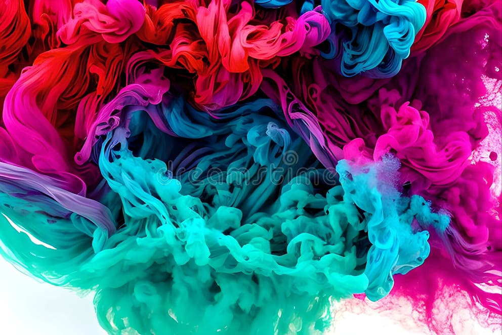 Abstract Multicolored Gradient Smoke Gas Background Stock Illustration ...