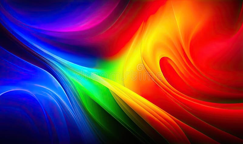 Abstract Multicolored Light Refraction Effect Background. Rainbow ...