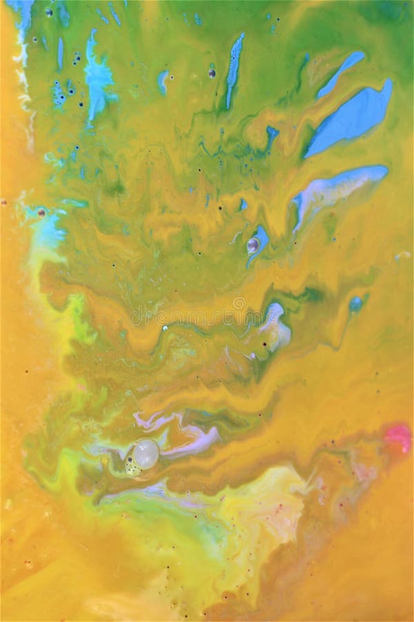 Abstract Multicolored Marble Background. the Lines and Waves of Acrylic ...