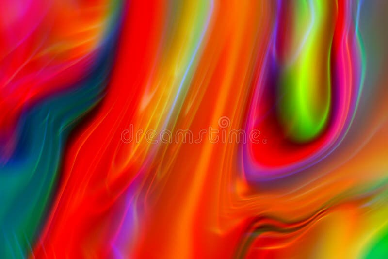Abstract Multicolored Neon Liquid Background Stock Illustration ...