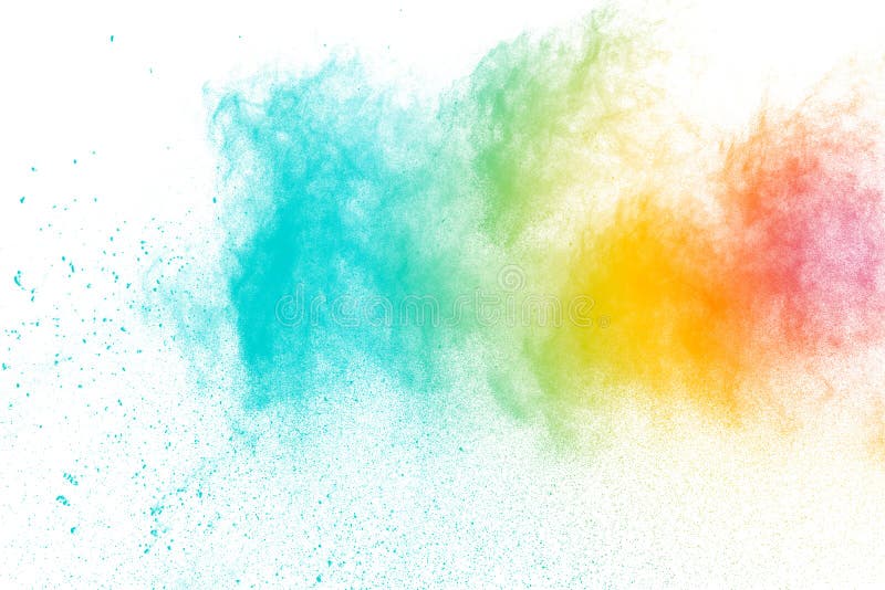 Abstract Multicolored Powder Splatter Stock Image - Image of charcoal ...