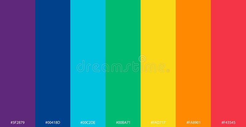 Abstract Multicolored Rainbow Colors, 7 Shades, Pattern - Vector Stock ...