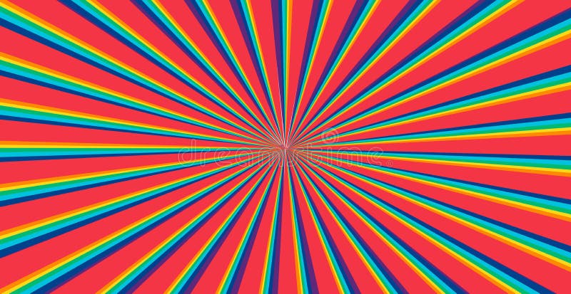 Abstract Multicolored Rainbow Colors, Sun Rays - Vector Stock Vector ...