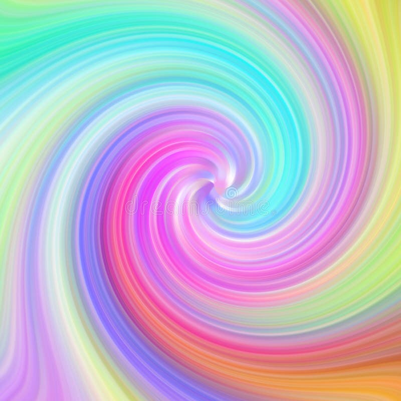 Abstract Multi-colored Swirl Pattern Background. Stock Illustration ...