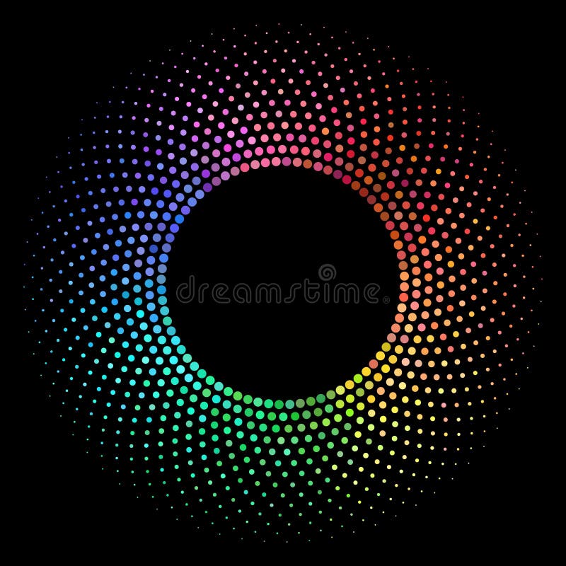 Abstract Multicolored Round Dot Pattern Vector Background Stock Vector ...