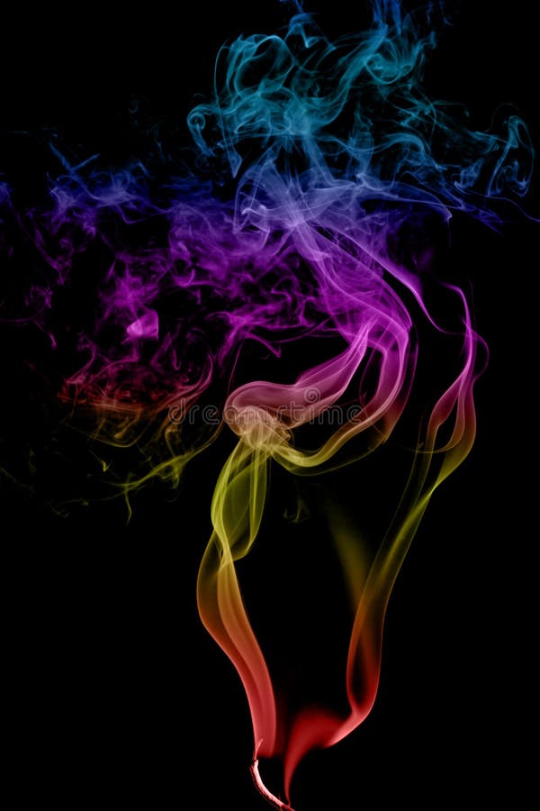 Abstract Multicolored Smoke Stock Photo - Image of concept, design ...