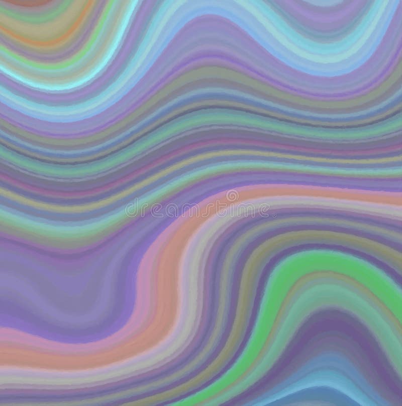 Abstract Multicolored Smooth Wavy Design Background Stock Illustration ...