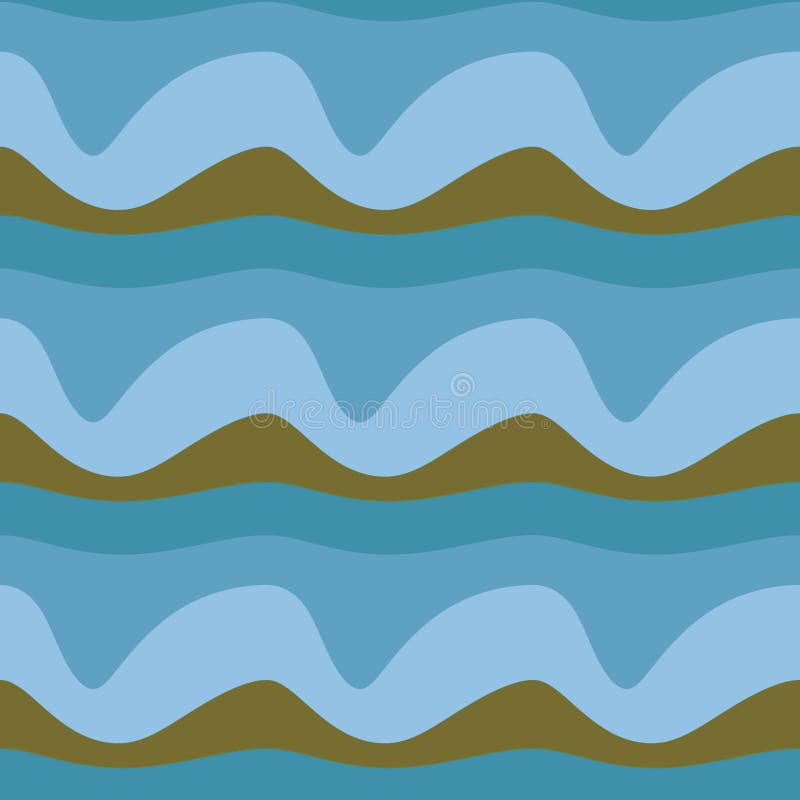 Seamless Pattern Background with Multi-colored Wavy Lines. Stock ...