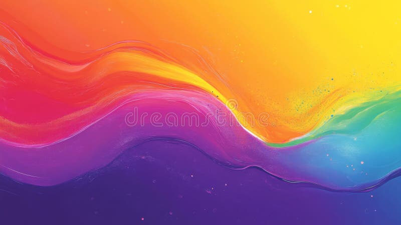 Abstract Multicolored Wave Background with Vibrant Tones and Dynamic ...