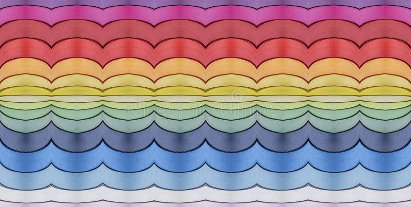 Abstract Multicolour Wave Shape Stock Illustration - Illustration of ...