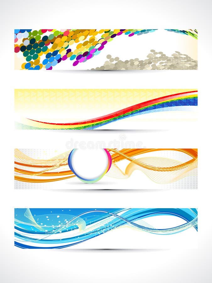 Website Banners. 730x90 Sizes. Stock Vector - Illustration of border ...