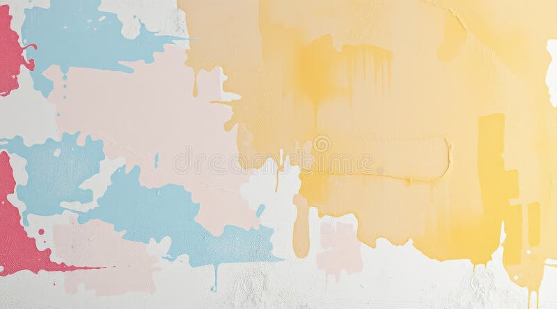 Abstract Mural with Colorful Paint Layers and Textured Patterns Stock ...