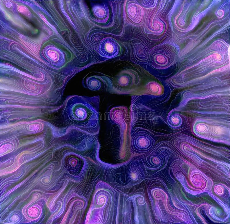 Abstract mushroom art stock illustration. Illustration of ...