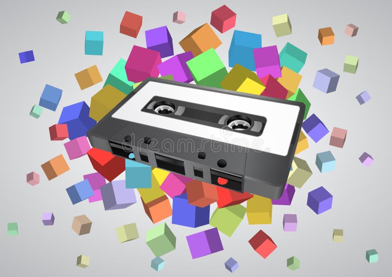 Abstract music stock illustration. Illustration of 80th - 55268939