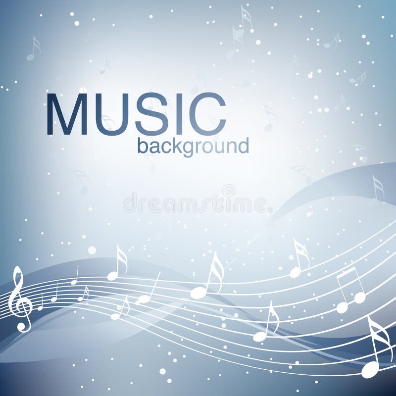 Abstract Music Background stock illustration. Illustration of lines ...