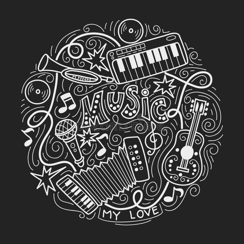 Abstract Music Background ,Collage with Musical Instruments Stock ...