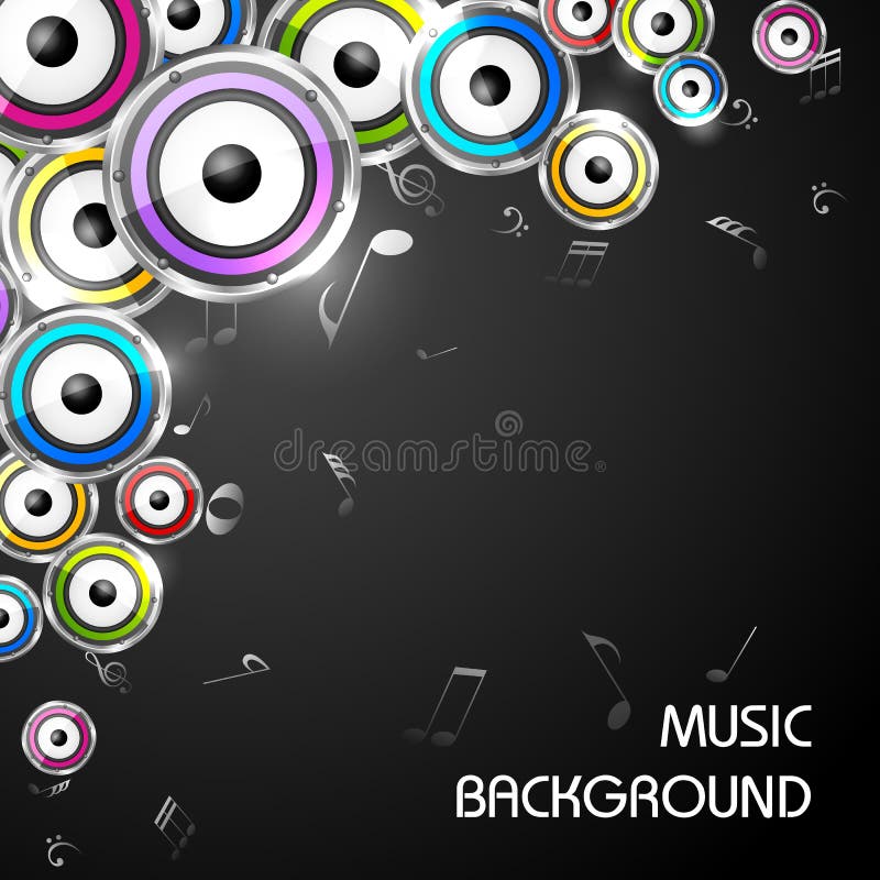Abstract Music Background stock illustration. Illustration of element ...