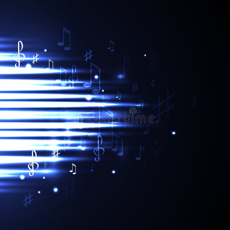 Abstract music background stock illustration. Illustration of curve ...