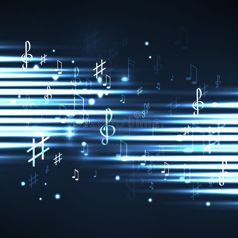 Abstract music background stock illustration. Illustration of abstract ...