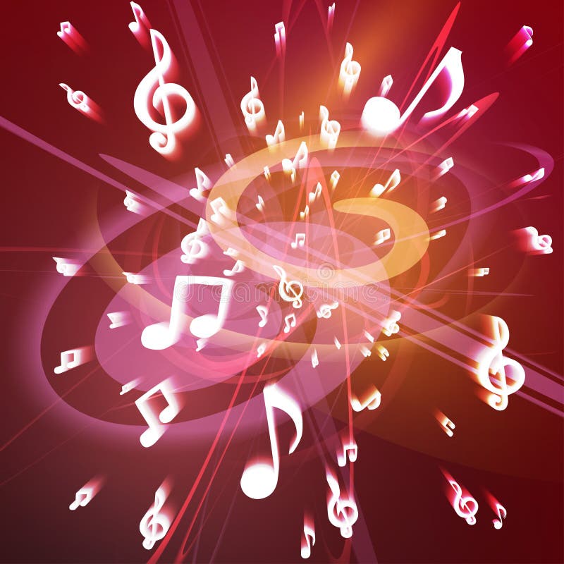 Abstract Music Background stock illustration. Illustration of sheet ...