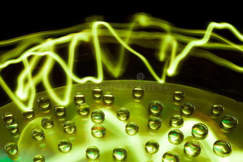 Abstract Music Background, Water Drops on CD/DVD Stock Image - Image of ...