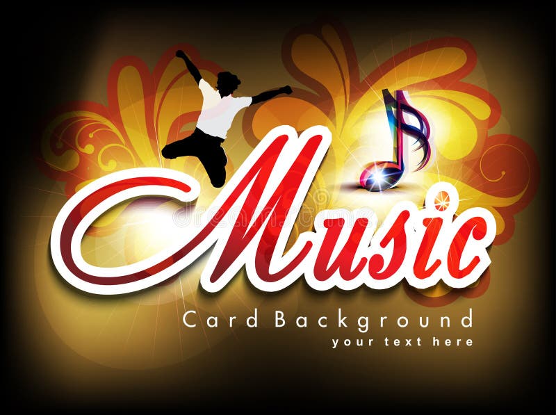 Grunge Music Background with Guitar and Flowers Stock Vector ...