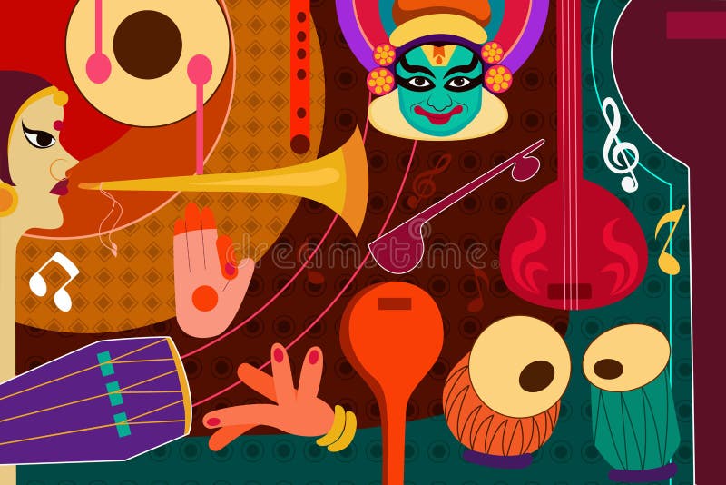 Abstract Music Collage Background Stock Vector - Illustration of ...