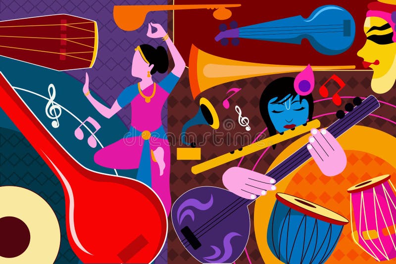 Abstract Music Collage Background Stock Vector - Illustration of ...