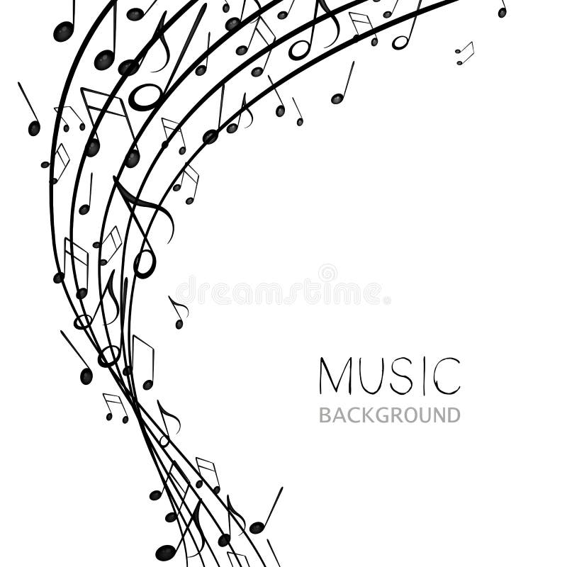 Abstract Music Design stock illustration. Illustration of sheet - 87376154