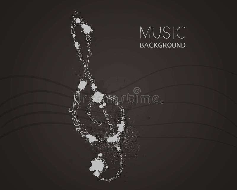 Abstract Music Design stock illustration. Illustration of creative ...