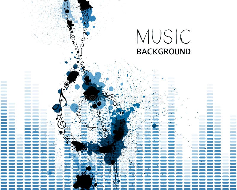 Abstract Music Design stock illustration. Illustration of classical ...