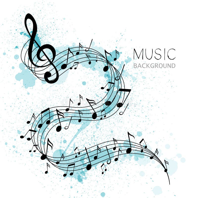 Abstract Music Design stock illustration. Illustration of musical ...
