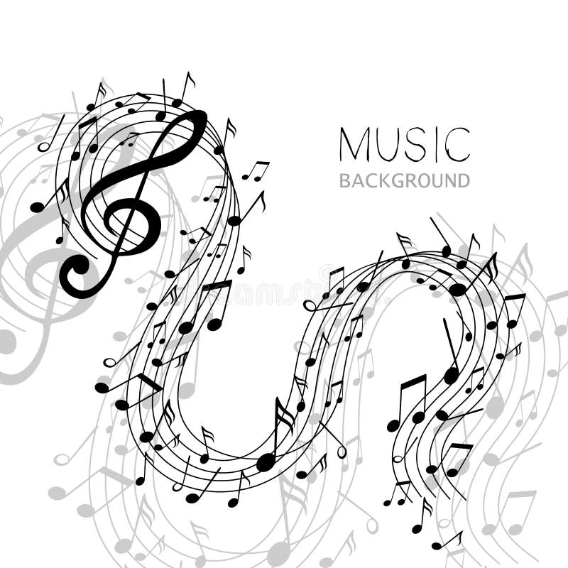 Abstract Music Design stock illustration. Illustration of shape - 87376344