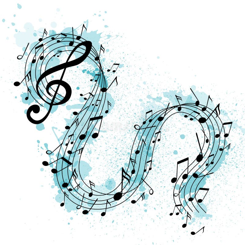 Abstract Music Design stock illustration. Illustration of graphic ...