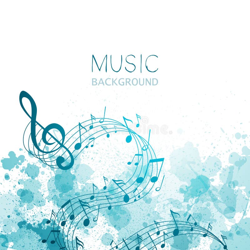 Abstract Music Design stock illustration. Illustration of rainbow ...