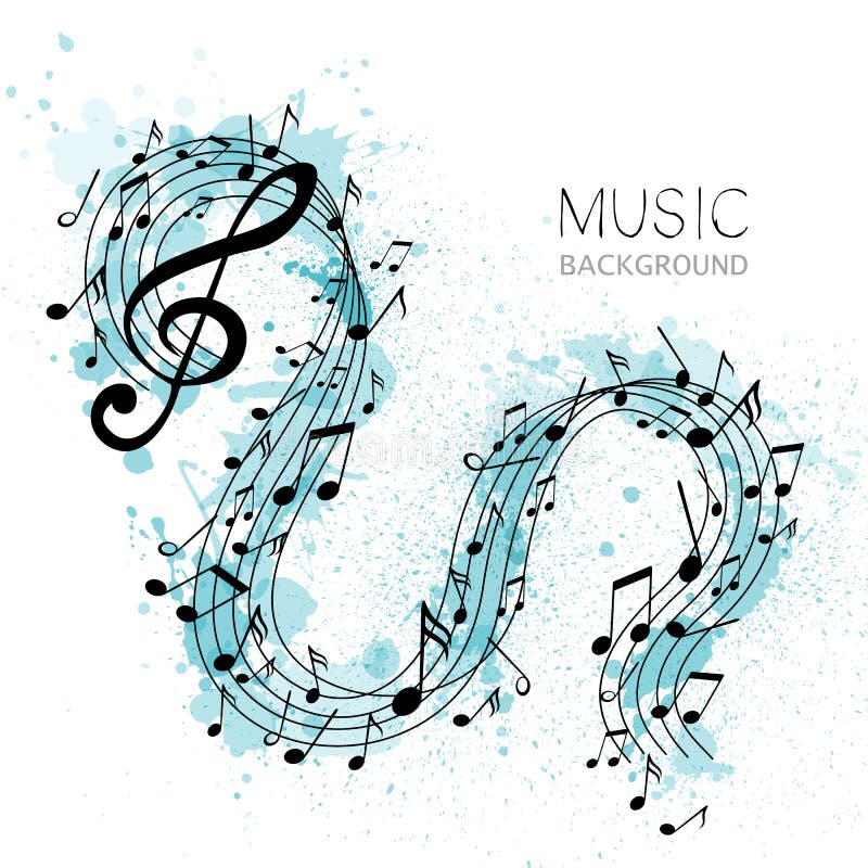 Abstract Music Design stock illustration. Illustration of creative ...