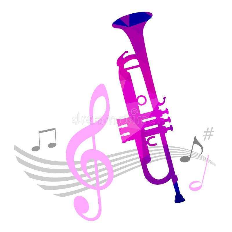 Music Graphic with Trumpet in Vector Quality. Stock Vector ...