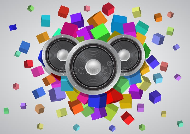 Abstract music stock illustration. Illustration of listen - 55268396